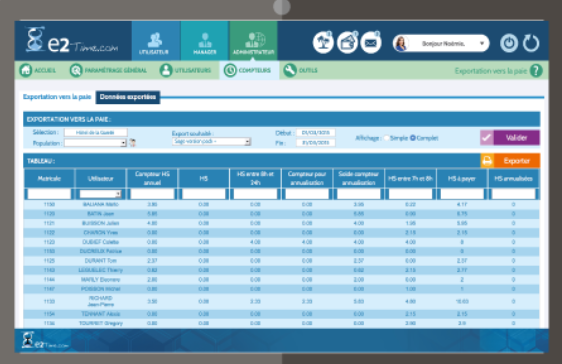 e2Time.com : gestion des temps et paie croisés