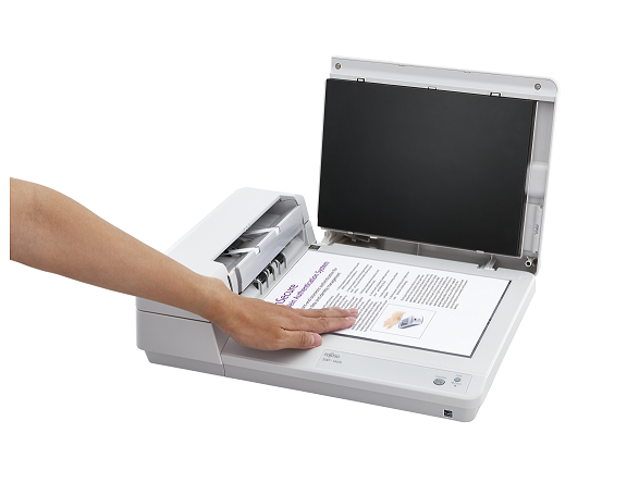 Le scanner de documents Fujitsu SP-1425 combine ADF et lecteur à plat ...
