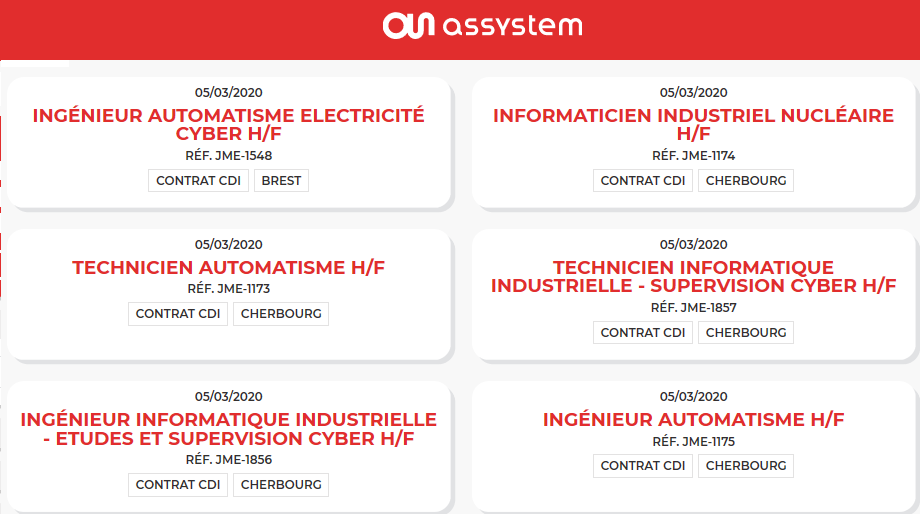 Assystem recrute 1 500 ingénieurs en France