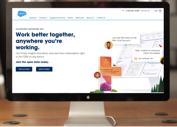 Post-Covid – Salesforce Anywhere, pour collaborer à distance