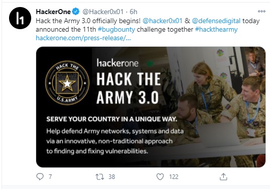 « Hack the Army 3.0 » : l’armée américaine fait appel au Bug Bounty