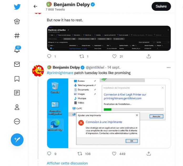 La faille zero-day PrintNightmare enfin corrigée par Microsoft