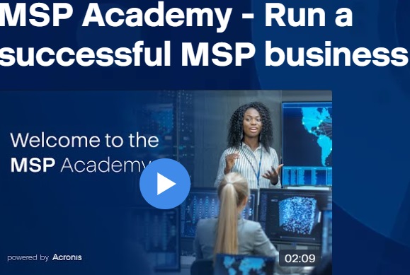 Cyberprotection : Acronis propose une formation spécifique pour les MSP
