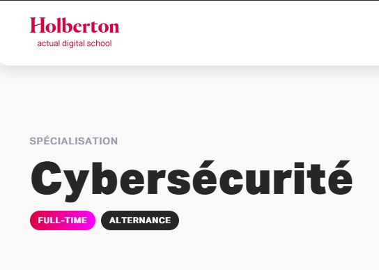 Une nouvelle spécialisation en cybersécurité à l’école Holberton