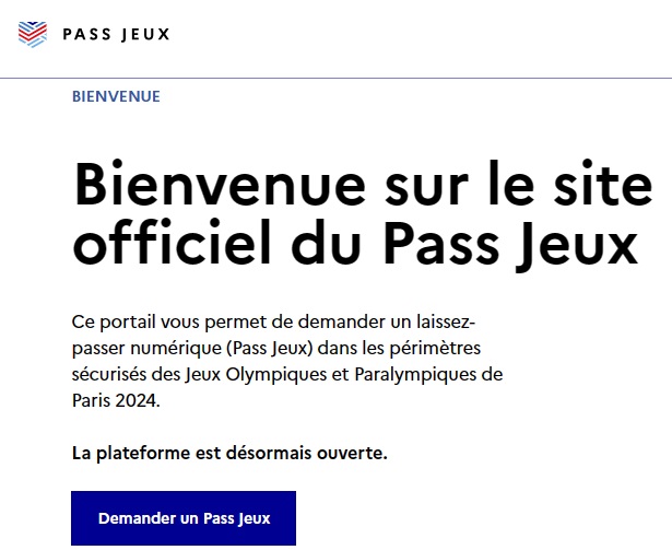 JO : lancement lundi de la plateforme de “laissez-passer” pour accéder ...